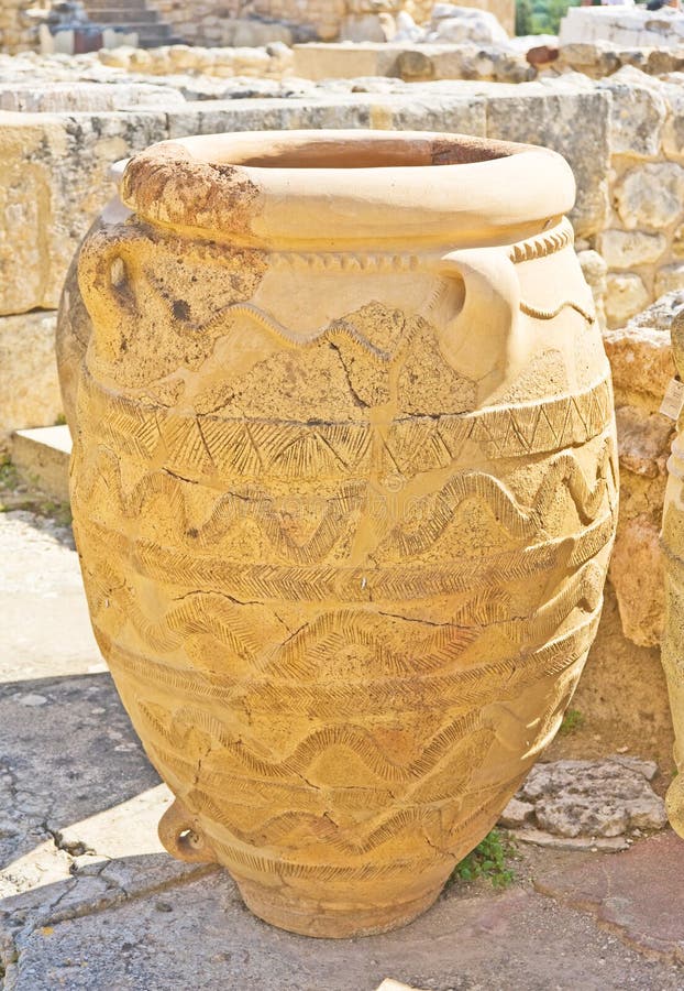 Ancient Vessel; Reconstructed Original. Stock Photo - Image of olive ...