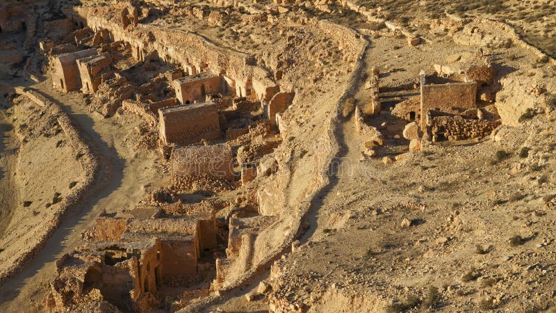 Ksar Douiret, a Typical Berber Fortified Village,Tatoaine,Tunisia Stock ...