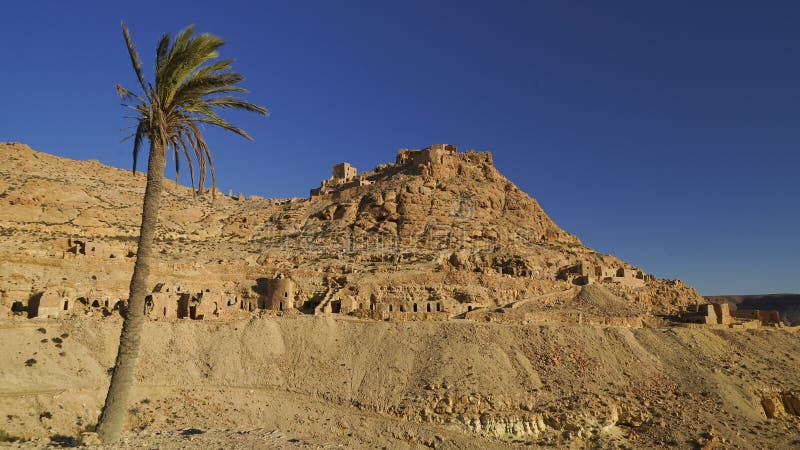 Ksar Douiret, a Typical Berber Fortified Village,Tatoaine,Tunisia Stock ...