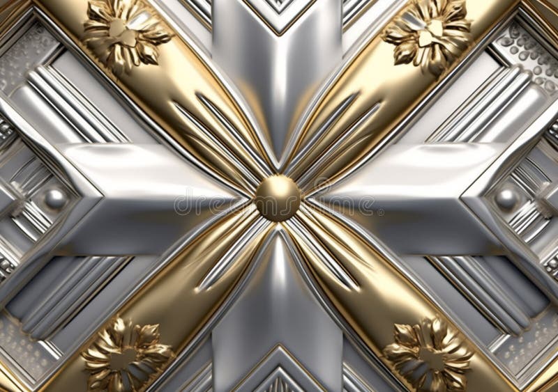 Ancient Vintage Pattern with Pattern Dark and Gold Generative a Stock ...