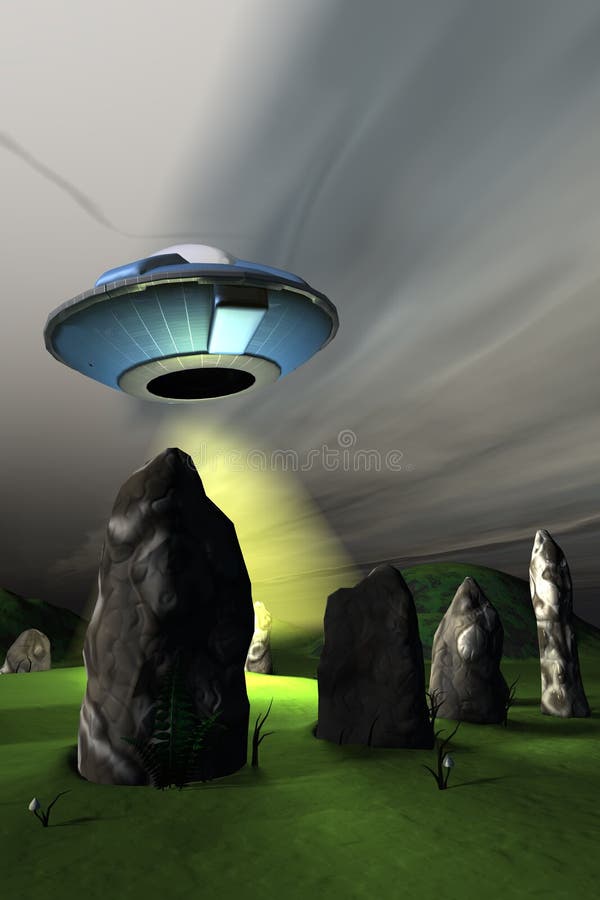 Ancient Visitors stock illustration. Illustration of flying - 16798245