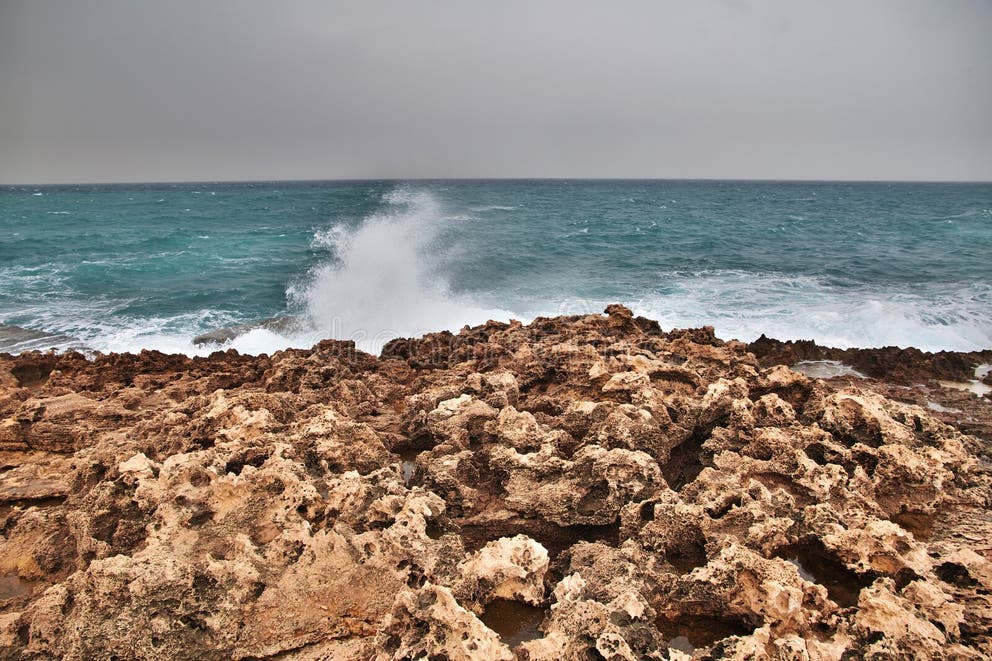 The Ancient Wall in Batroun, Lebanon Stock Image - Image of site ...