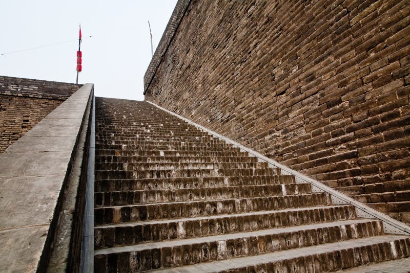 Ancient Wall Gate in Xian China Stock Photo - Image of destination ...