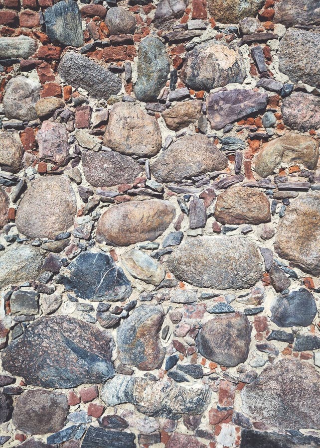 Ancient Wall Made of Stones Stock Image - Image of wallpaper, stone ...