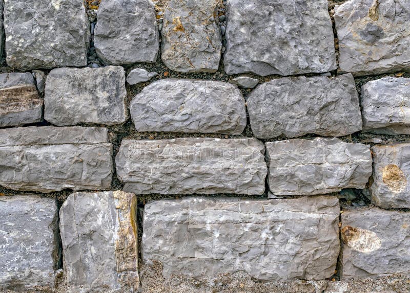 Ancient Wall Masonry from Chipped Granite Blocks. Wall Stone Pattern ...
