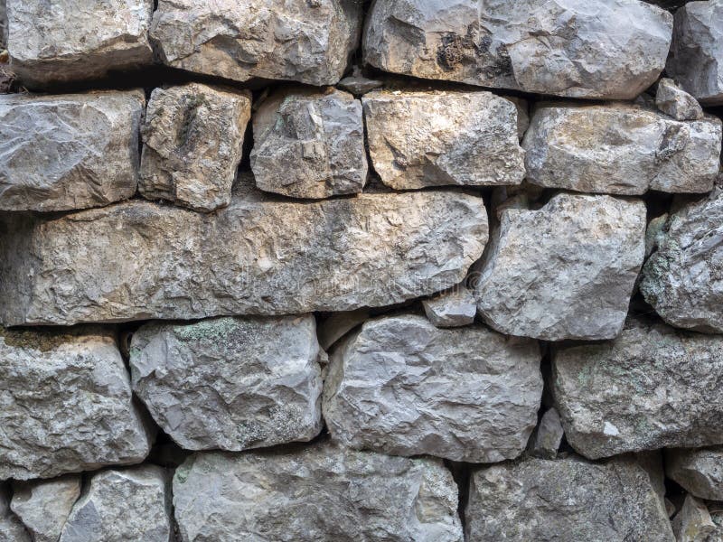 Ancient Wall Masonry from Chipped Granite Blocks. Wall Stone Pattern ...