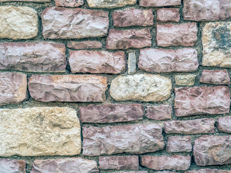 Ancient Wall Masonry from Chipped Granite Blocks. Wall Stone Pattern ...