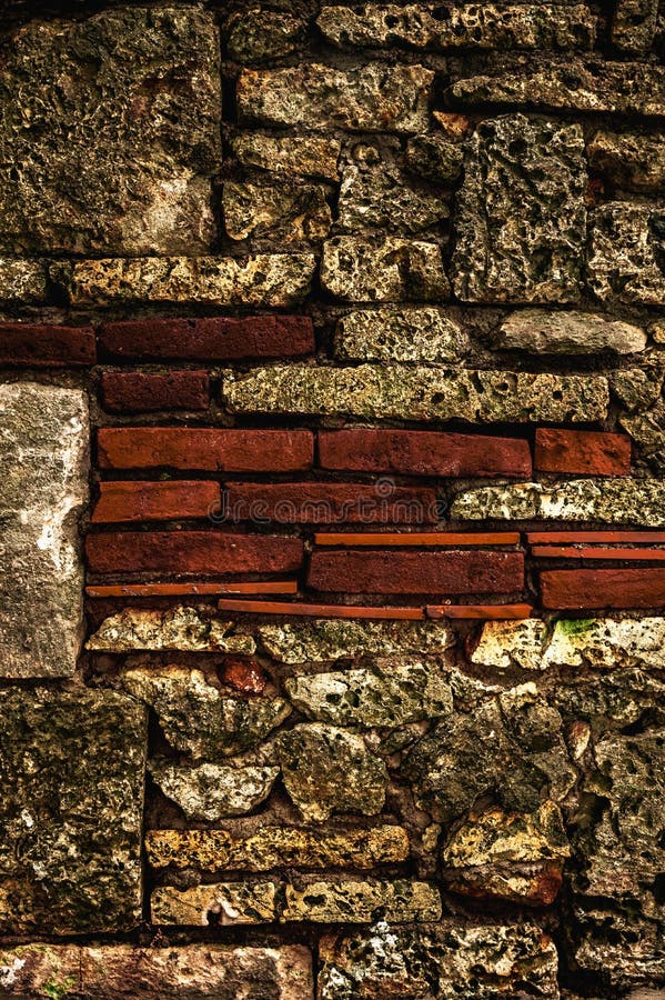 Ancient wall old stone stock photo. Image of exterior - 242237938