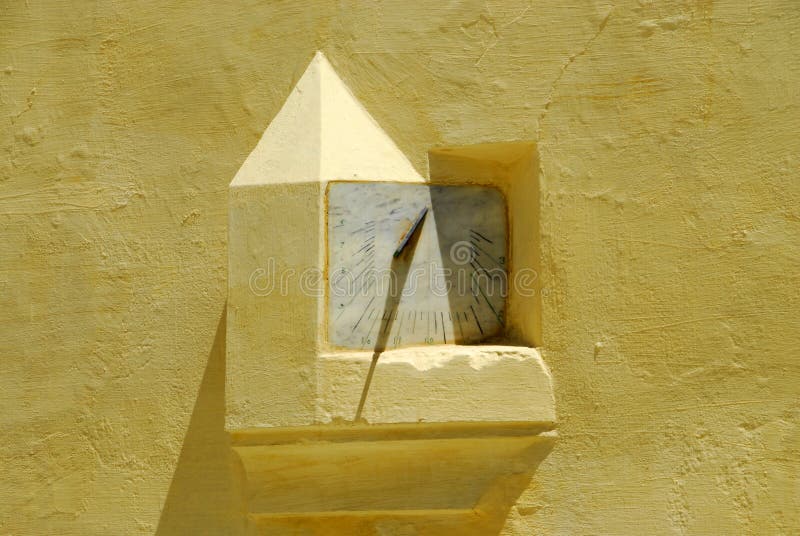 Ancient wall solar watch stock image. Image of ornament - 6188055
