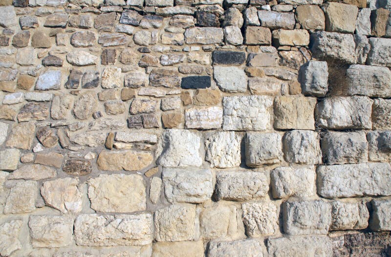 Ancient Wall Of Stone Blocks Stock Photo - Image of size, olden: 166151406
