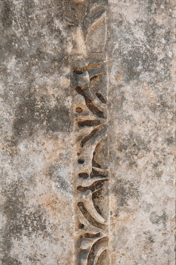 Ancient Wall Texture Background with Architectural Relief Ornament ...