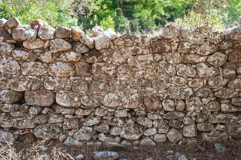 Ancient Wall Texture Background with Old Bricks and Stones Stock Image ...