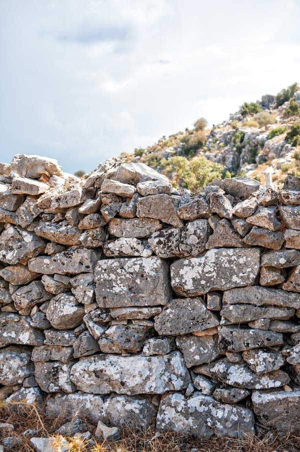 Ancient Wall Texture Background with Old Bricks and Stones Stock Image ...