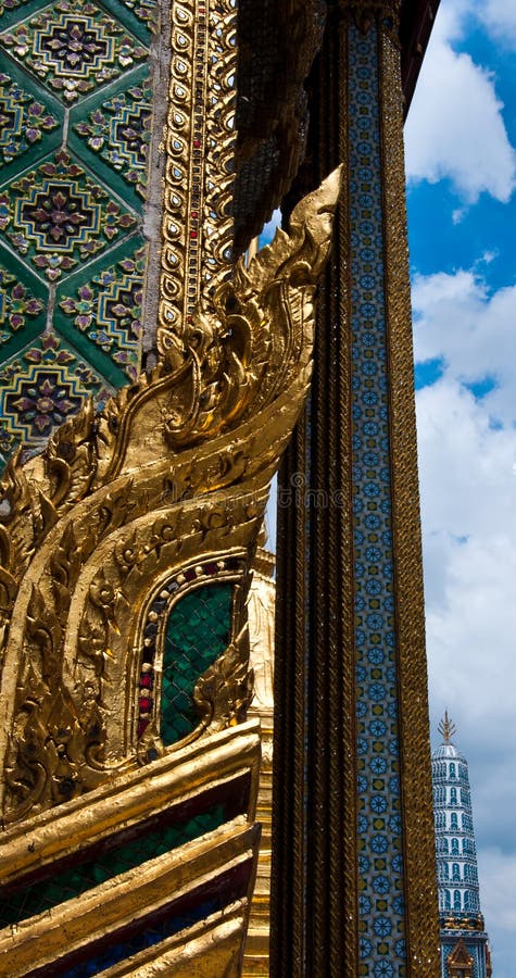 Thai grand palace temple stock image. Image of night - 22393957