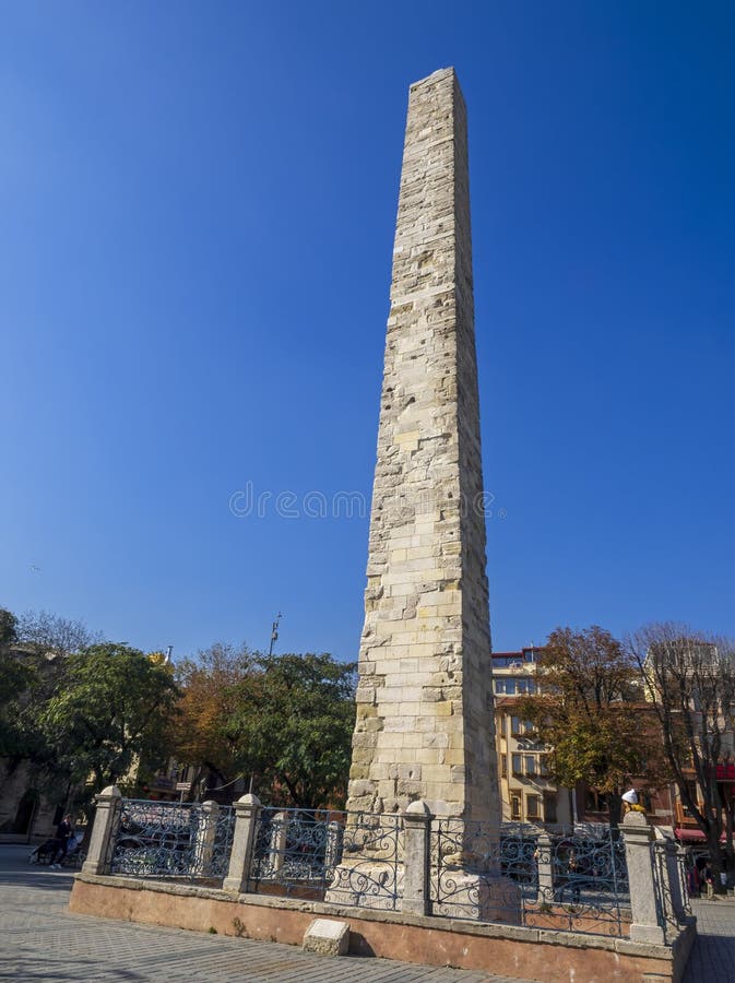 Obelisk in the Hippodrome of Constantinople, Istanbul, Turkey Stock ...