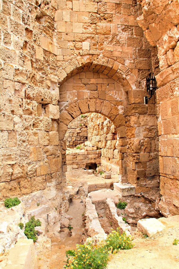 Ancient Walls of Rhodes Old Town Stock Image - Image of rhodos, island ...