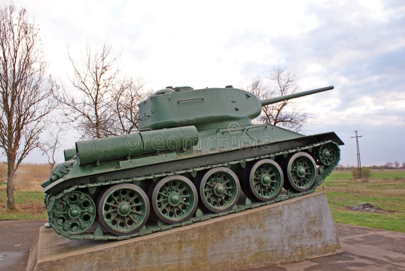Ancient war tank exposed stock photo. Image of caterpillar - 14116424