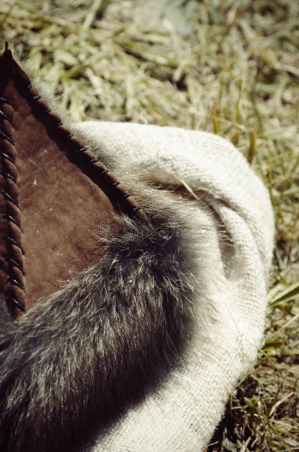 Ancient Warrior Fur Hat stock image. Image of retro, clothing - 42723637