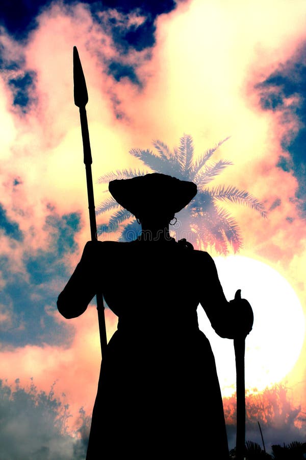 Warrior Silhouette stock image. Image of defense, historical - 2067541
