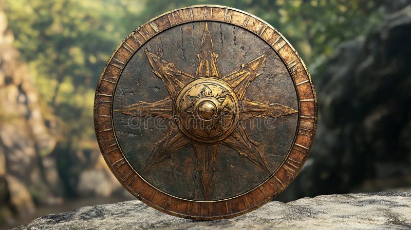 Ancient Warrior Shield, Ancient Warrior Shield with Celtic Knot Pattern ...