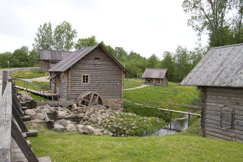 Summer Mill stock image. Image of countryside, boards - 10260711