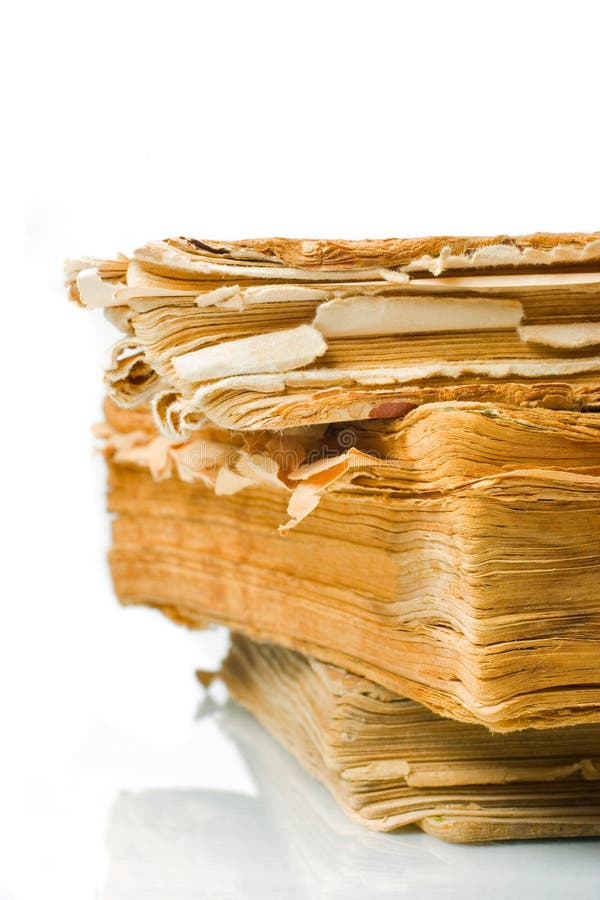 Old books and paper scroll stock photo. Image of leather - 1175740