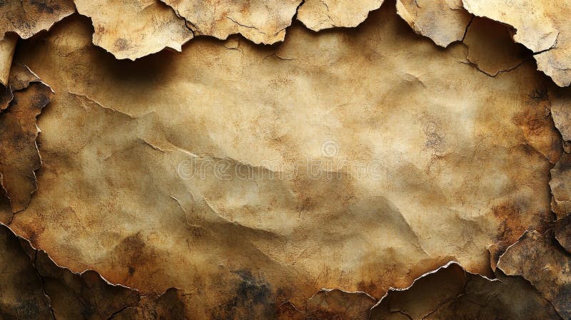 Ancient Weathered Paper Texture with Natural Torn Edges Stock ...