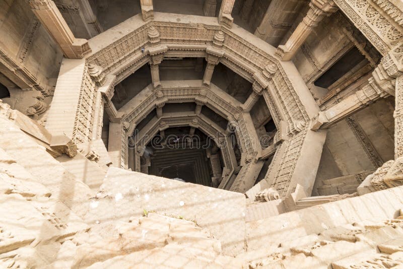 Ancient Well in Ahmedabad, India Editorial Stock Photo - Image of angle ...