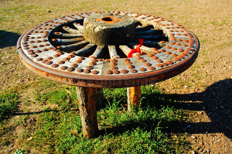 Ancient wheel stock image. Image of produced, china, oldest - 8426715