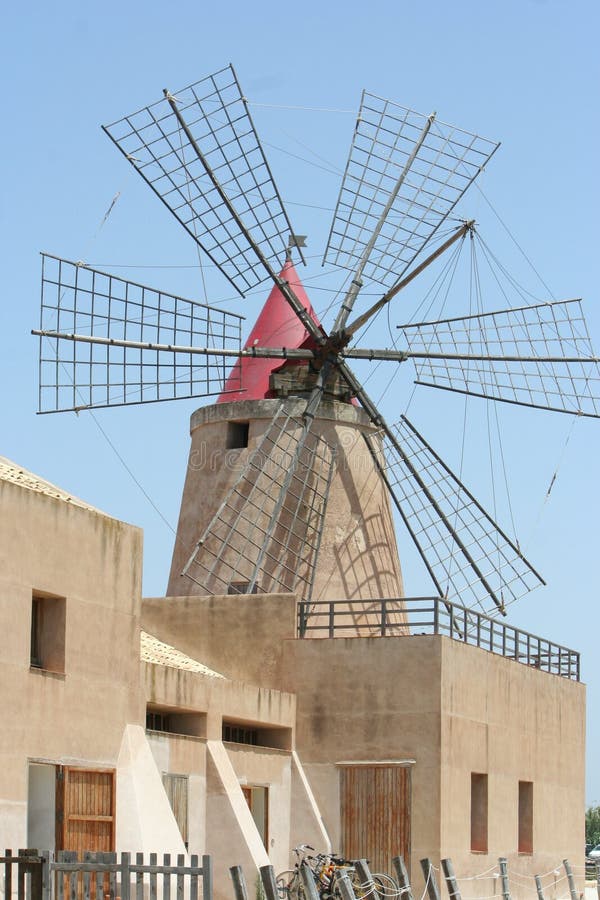 Ancient wind mill stock image. Image of wind, line, background - 11166659