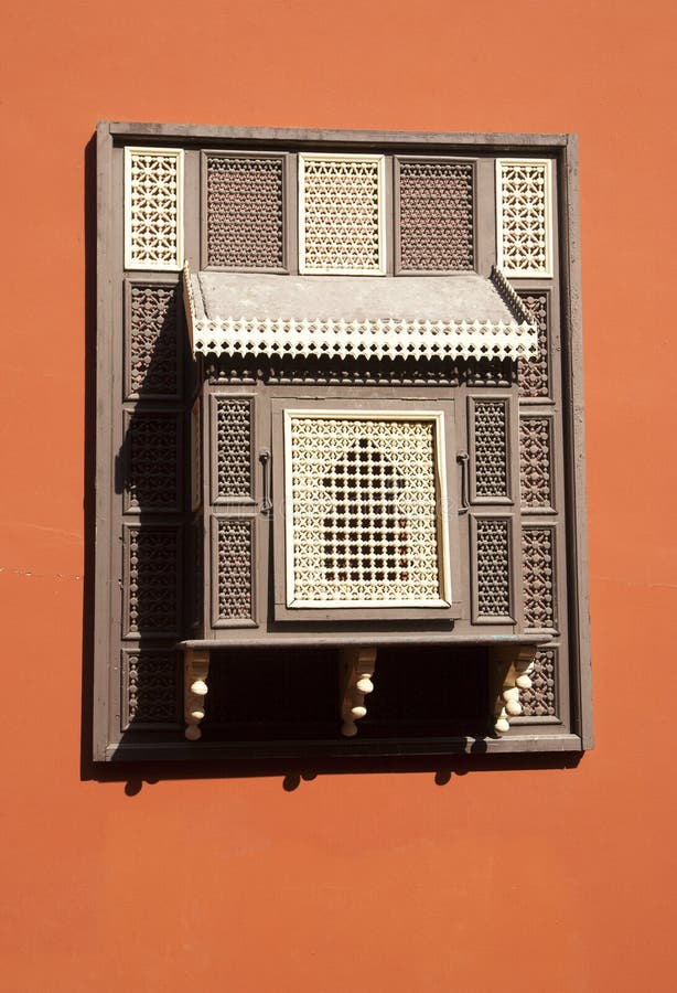Ancient Window with Decorative Grid Stock Image - Image of decoration ...
