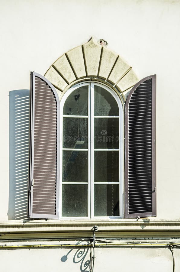 Ancient Window of Historic Building Stock Image - Image of europe ...