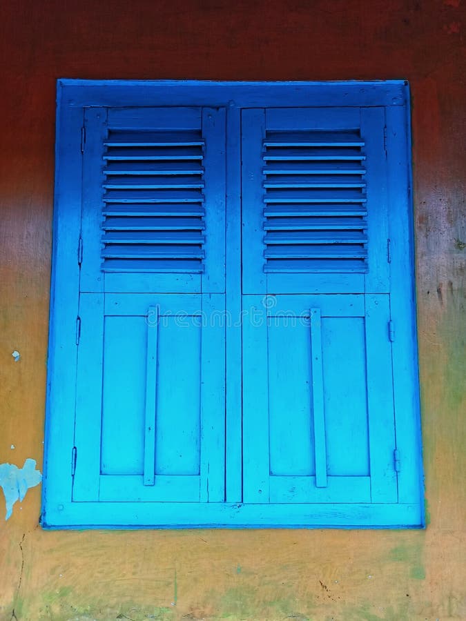 Ancient Window in Indonesian Country House Stock Photo - Image of ...