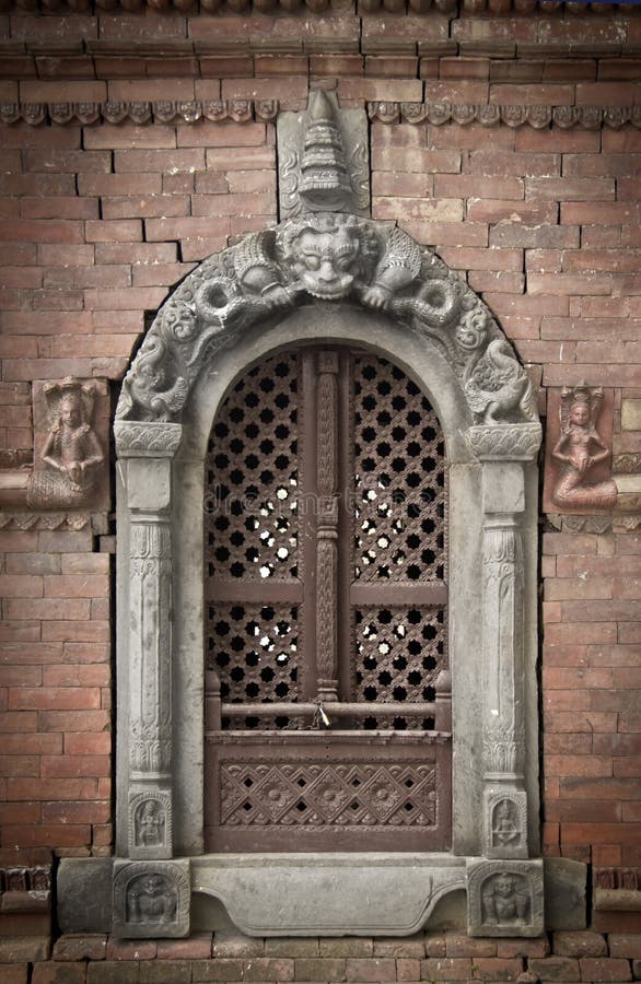 Carved Wooden Window in Patan, Nepal Stock Photo - Image of hinduism ...
