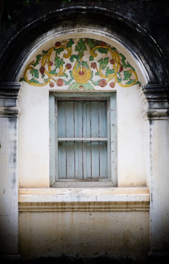 Ancient Window on the Old Pagoda at Old Temple,TH. Stock Photo - Image ...