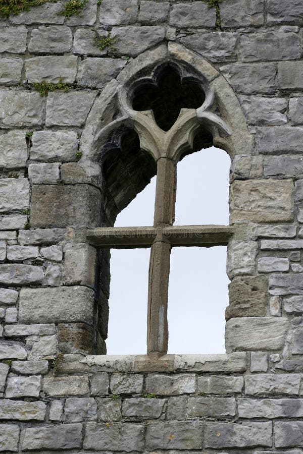 Ancient Window. stock photo. Image of castle, thick, stonework - 75127766