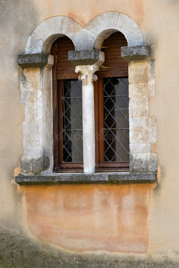 Ancient Windows of Dutch Architectural War Relic Stock Image - Image of ...