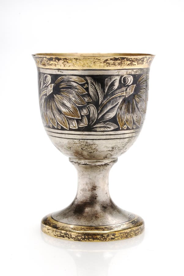 Two ancient wine cup stock image. Image of fall, gilded - 18798985