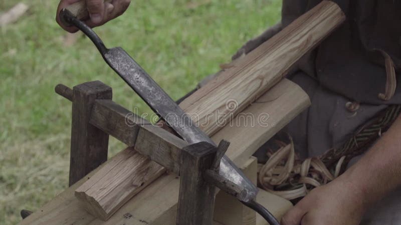 Ancient Wood Work Craft stock video. Video of board - 283595427