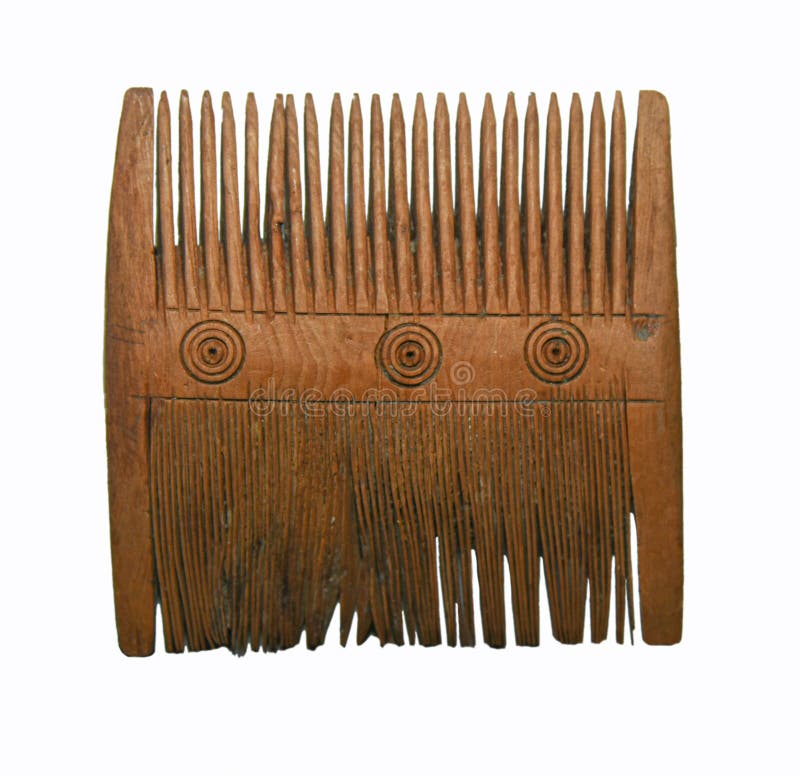 Ancient Wooden Comb with a Pattern Stock Image - Image of vintage ...