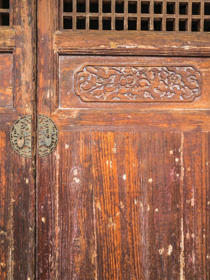Ancient wooden door stock photo. Image of ancient, home - 137003648
