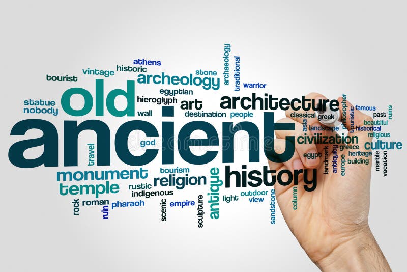 Ancient Word Cloud Concept Grey Background Stock Photos - Free ...