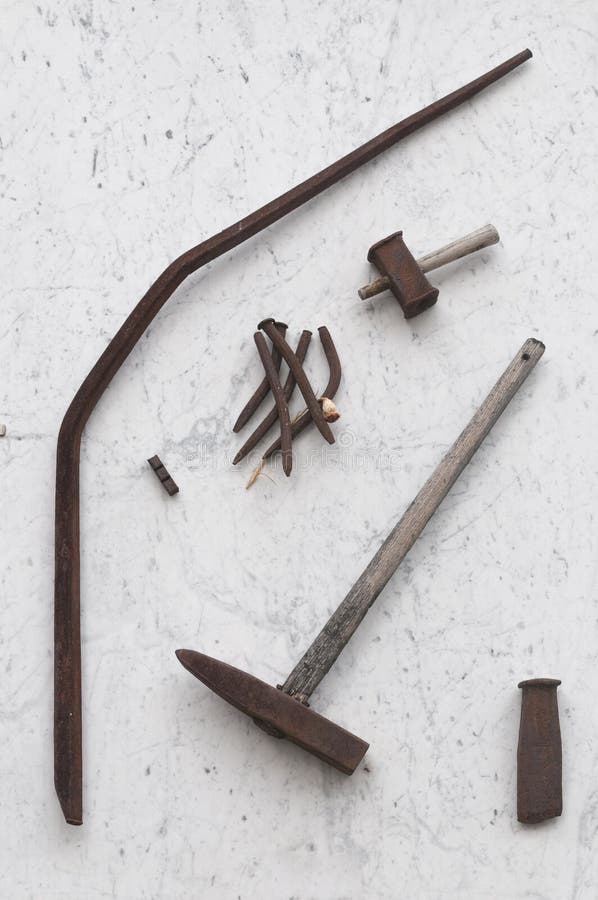 Stonemason's tools stock photo. Image of improvement - 15740374