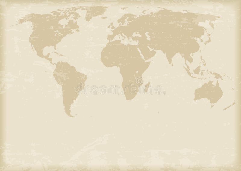 Ancient world map stock illustration. Illustration of navigation - 37347951