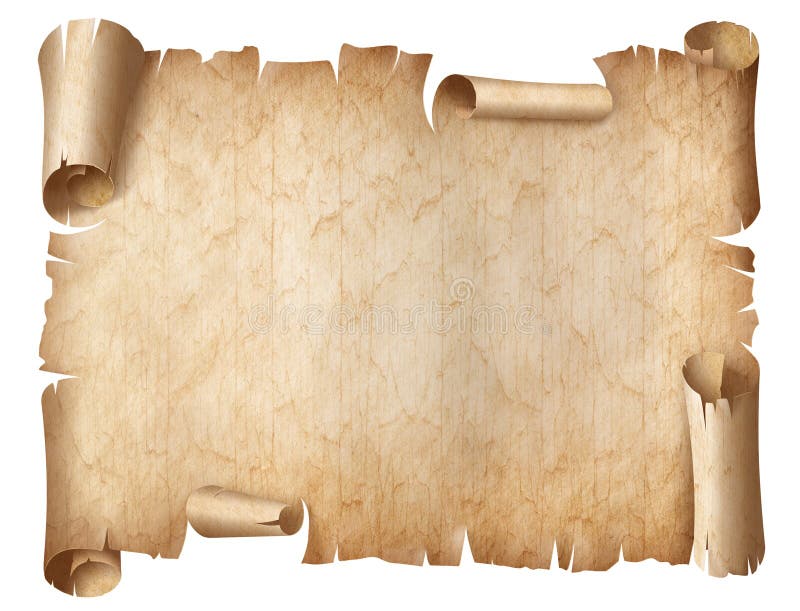 Pirates Parchment Treasure Map Isolated with Stock Illustration ...