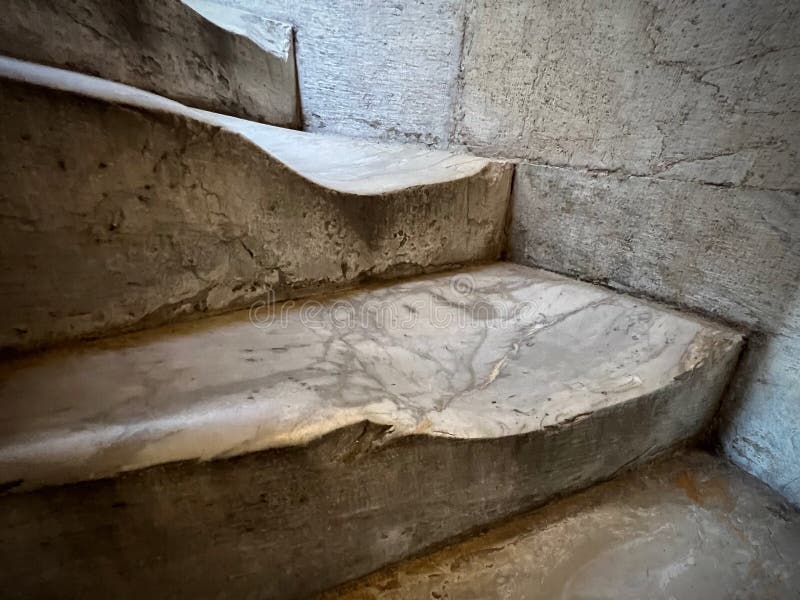 Worn Steps of the Leaning Tower of Pisa Stock Image - Image of ...