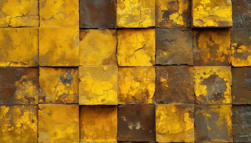 Ancient Yellow Block Wall Texture Collage for Backdrop or 3d Mapping ...