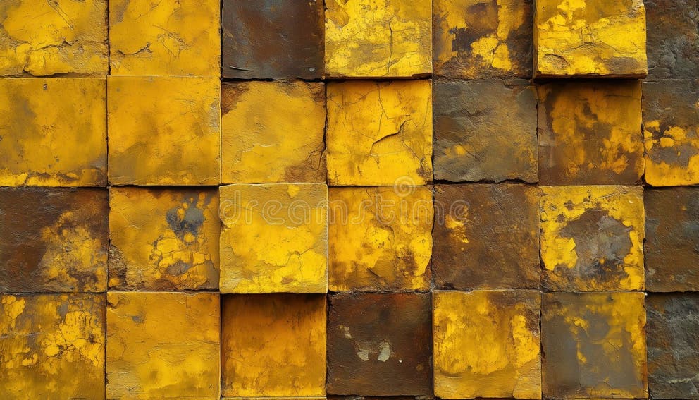 Ancient Yellow Block Wall Texture Collage for Backdrop or 3d Mapping ...