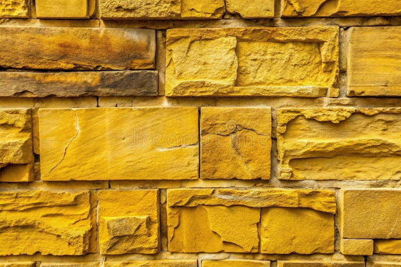 Ancient Yellow Sandstone Wall a Study in Weathered Stone Texture ...