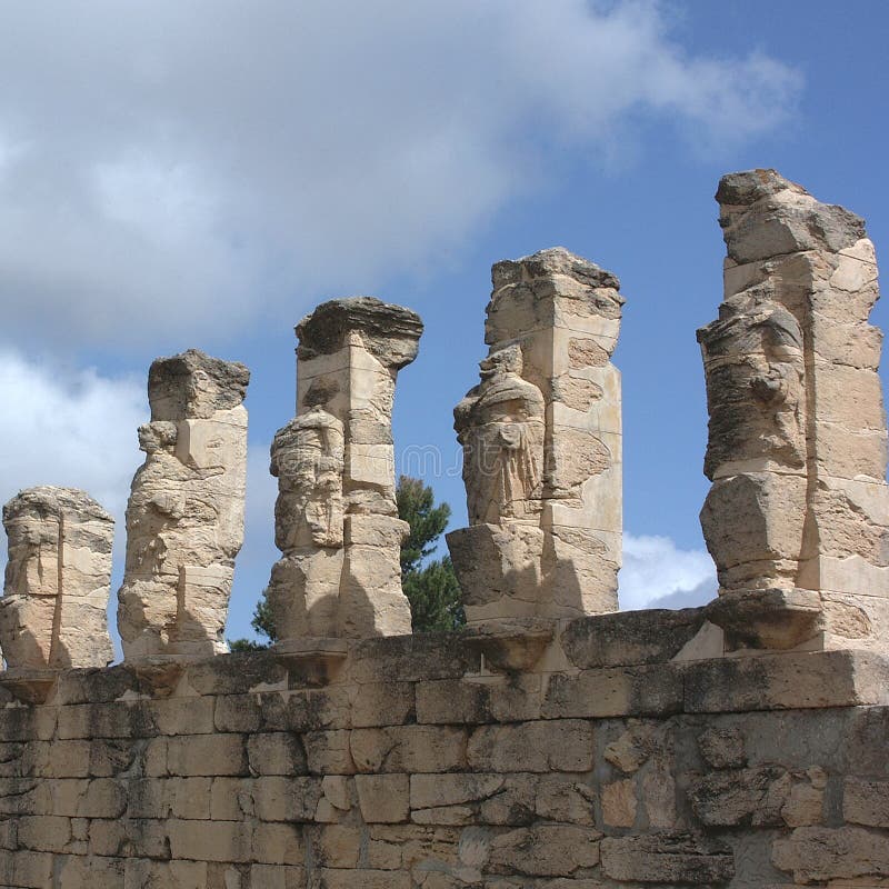 Ancients ruins in Cirene stock photo. Image of cyrenaica - 109487038